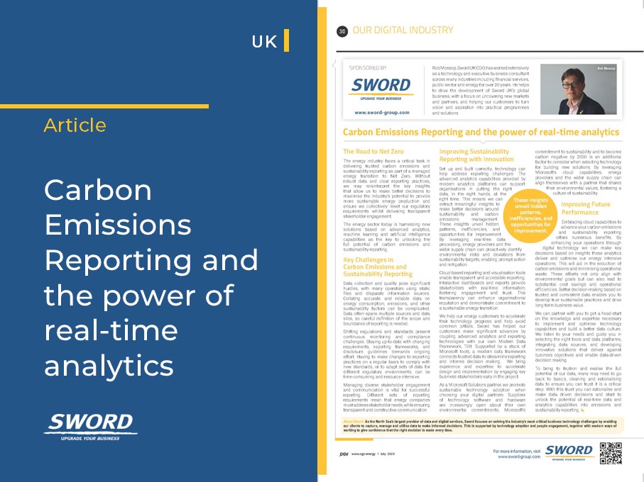 Article | Carbon Emissions Reporting - Sword Group